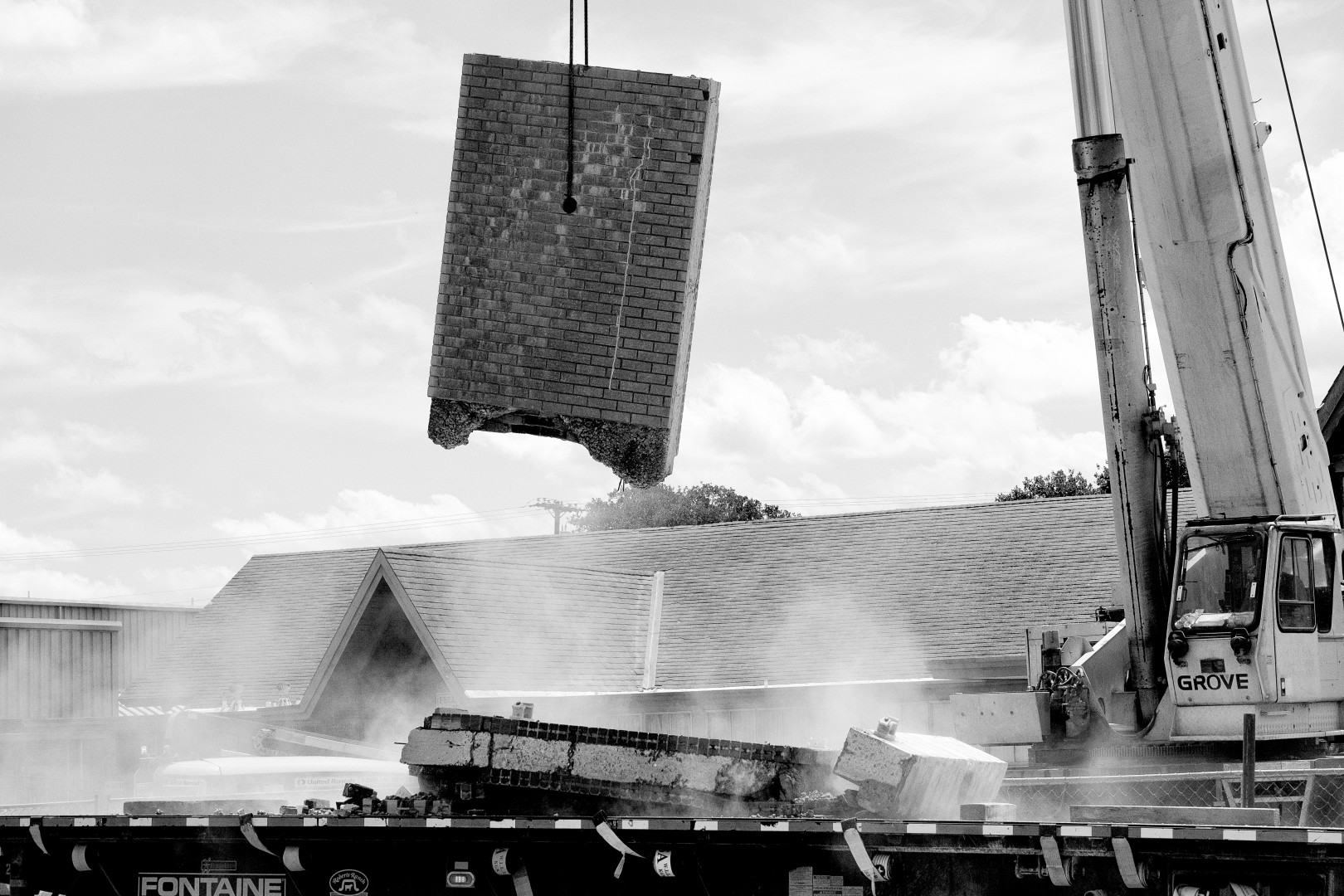 Immanuel Giddings Bell Tower Demolition - Day 4 - Lone Star Back Roads